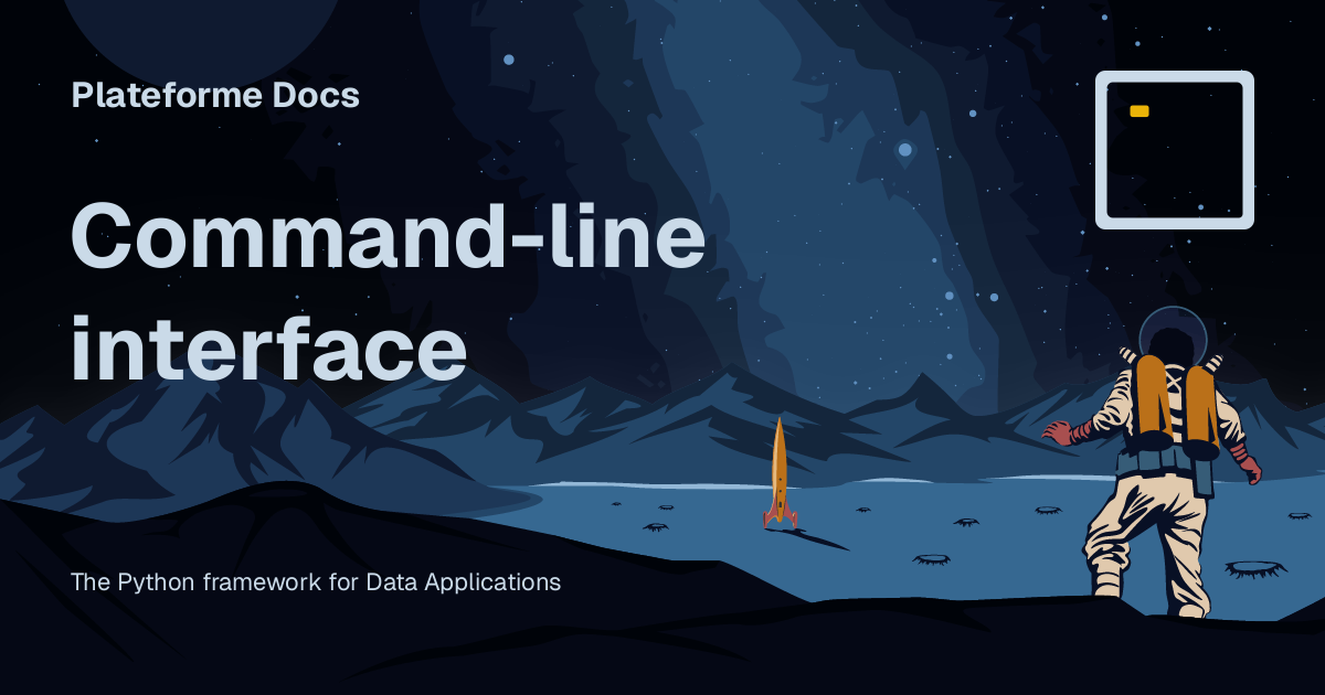 Command-line interface - Plateforme Docs
