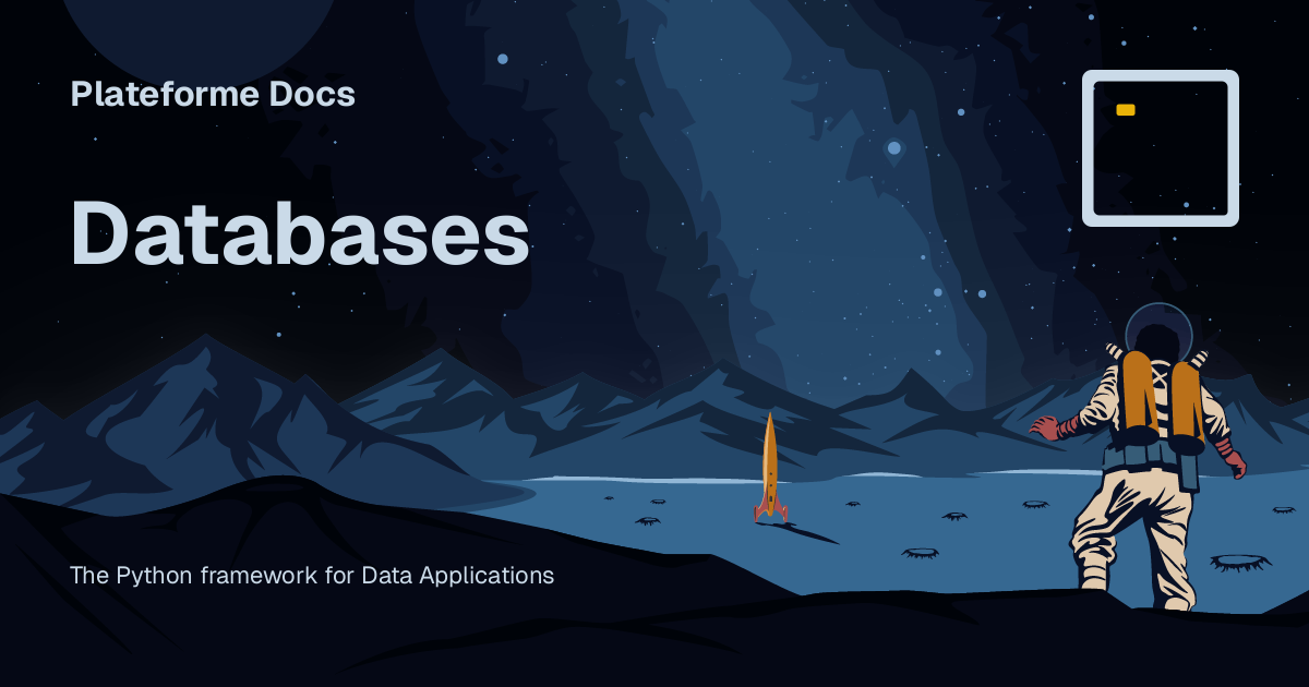 Databases - Plateforme Docs