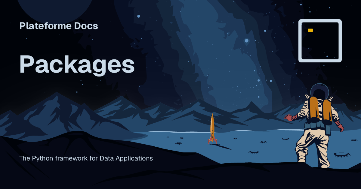 Packages - Plateforme Docs