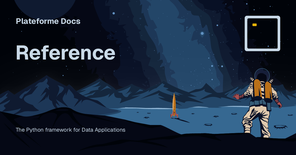 Reference - Plateforme Docs