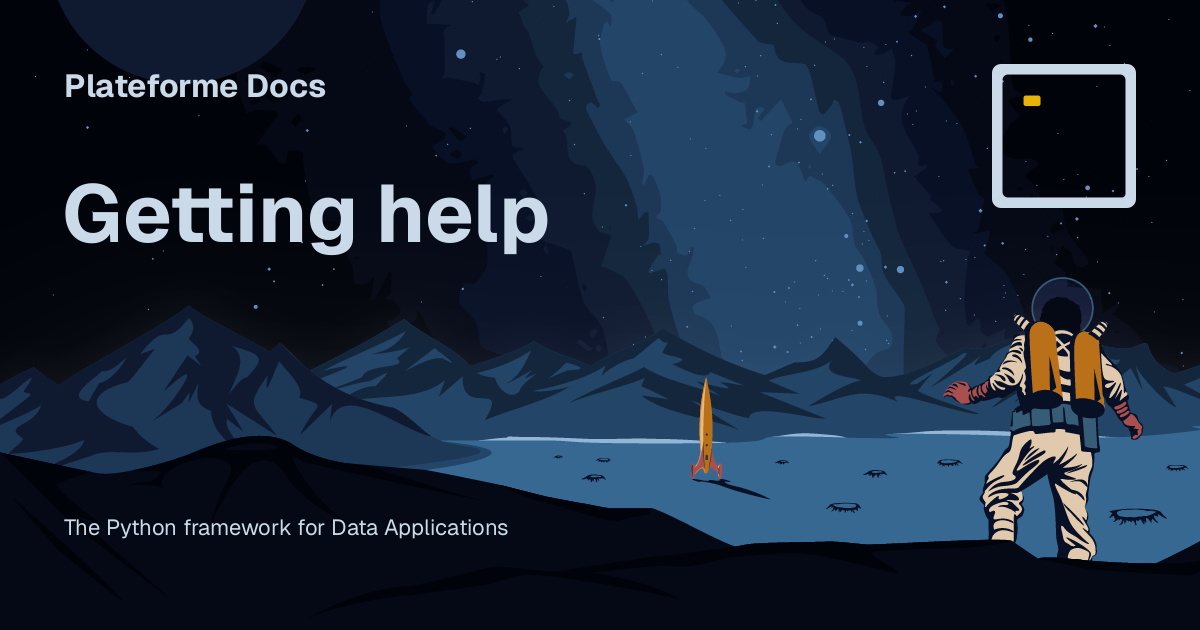Getting help - Plateforme Docs