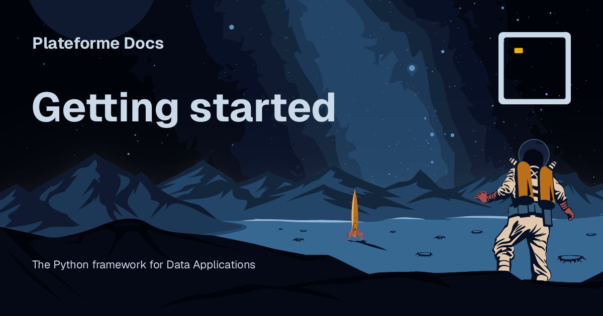 Getting started - Plateforme Docs